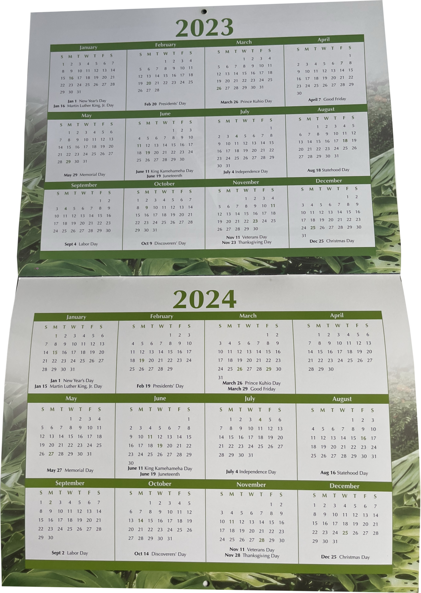 2023 Hawaii Maui Calendar Kihei Beach - Hawaii Calendars 2023